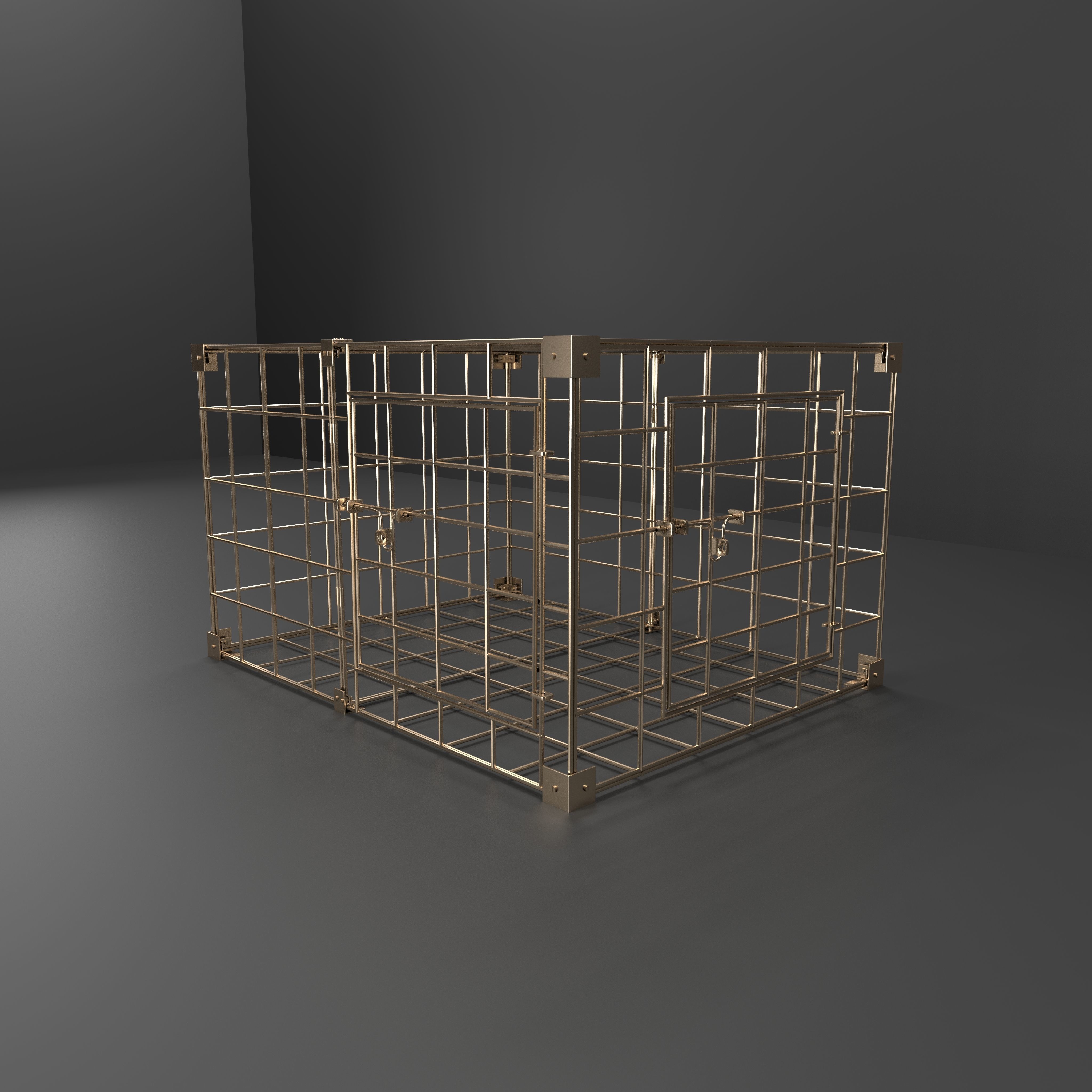 3D model cage modeling VR / AR / low-poly | CGTrader