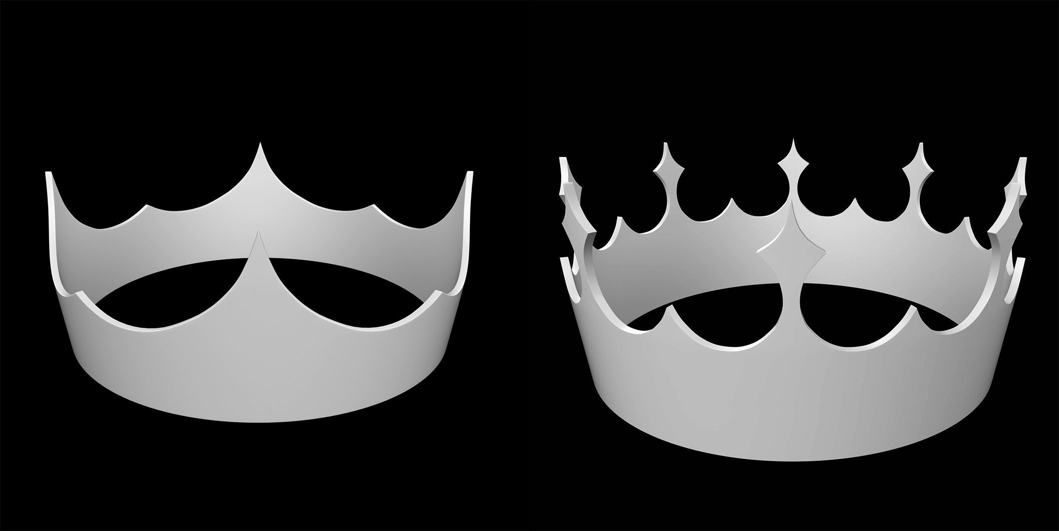 3D model 50 Crown IMM Brush Pack VR / AR / low-poly | CGTrader