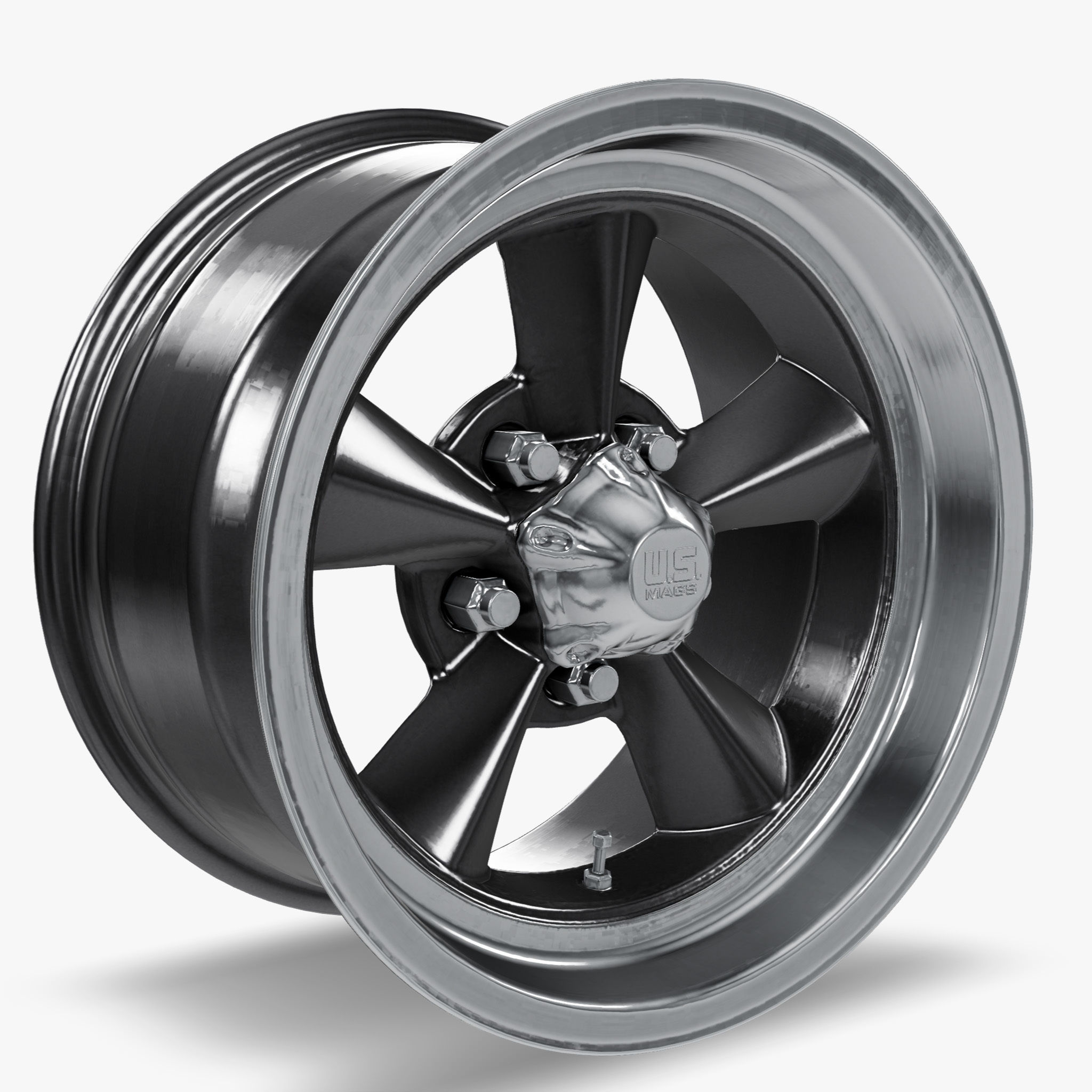 US Mags Standard Wheel Textured Gray 3D model | CGTrader