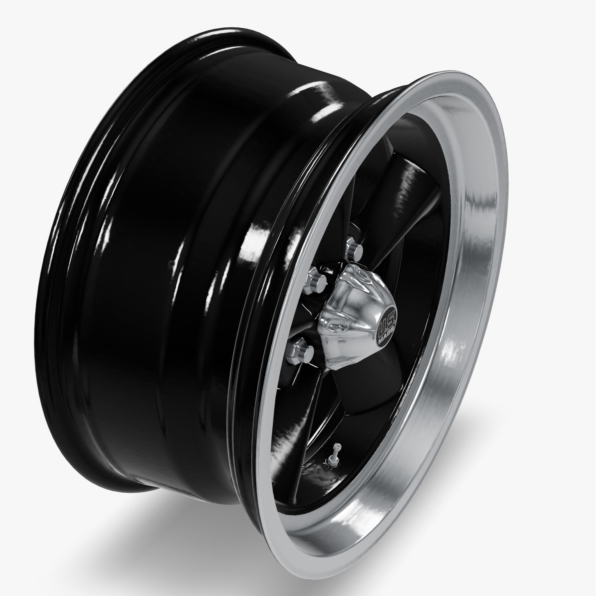 US Mags Standard Wheel Gloss Black 3D model | CGTrader
