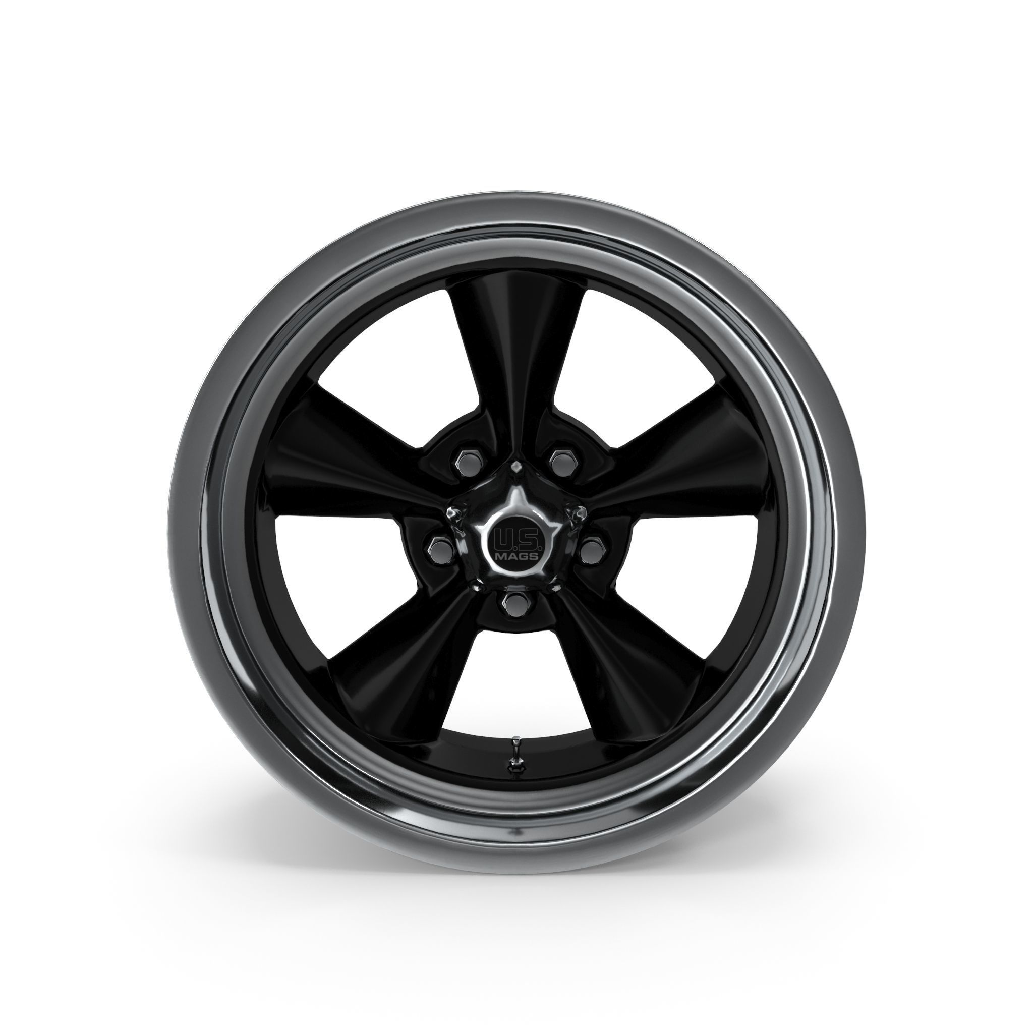 US Mags Standard Wheel Gloss Black 3D model | CGTrader