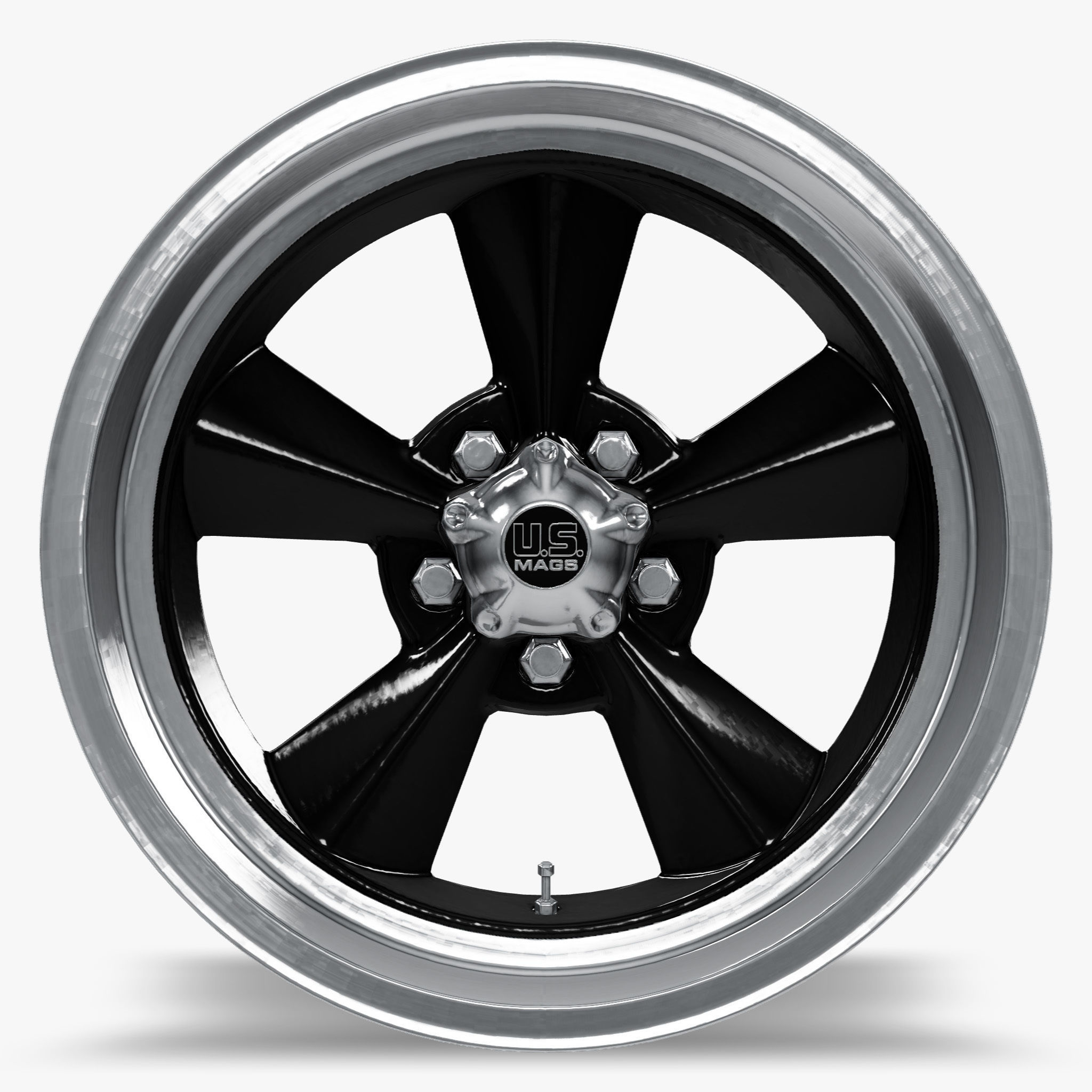 US Mags Standard Wheel Gloss Black 3D model | CGTrader