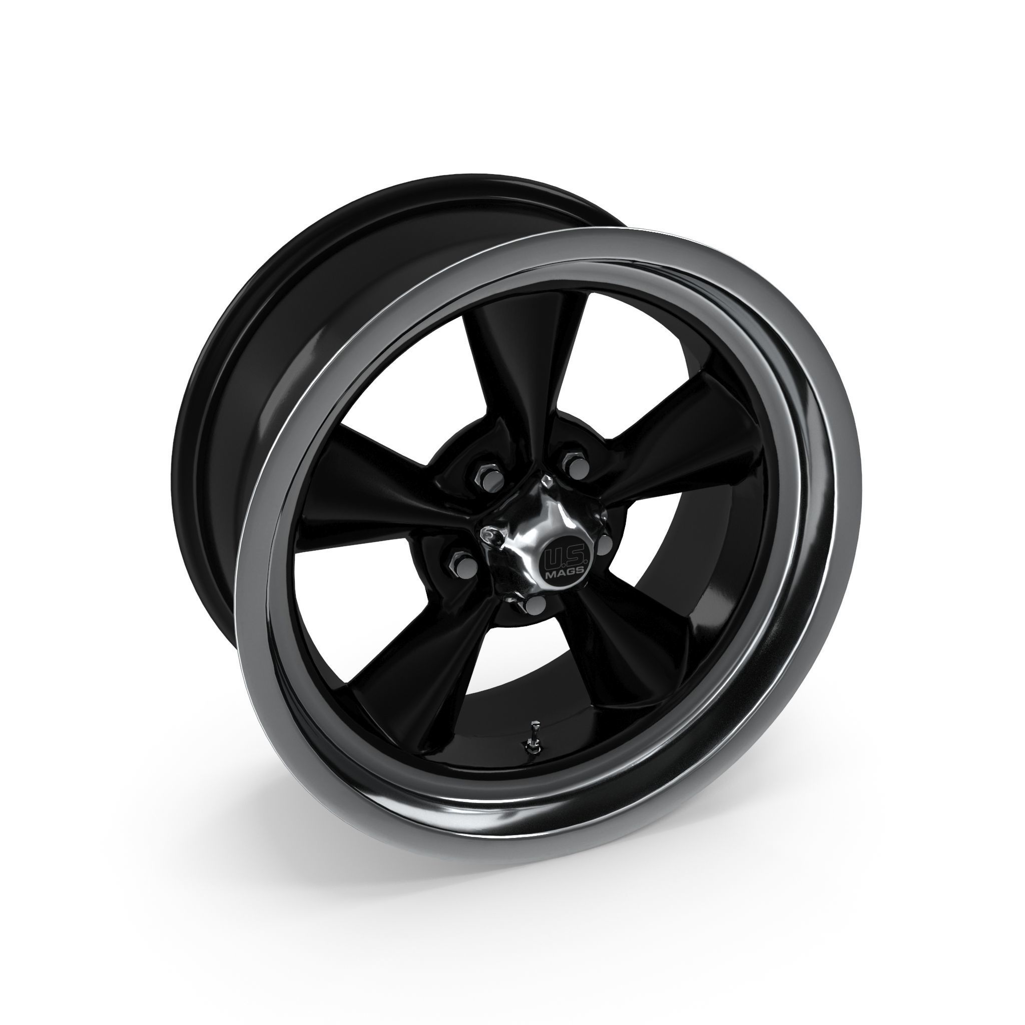 US Mags Standard Wheel Gloss Black 3D model | CGTrader