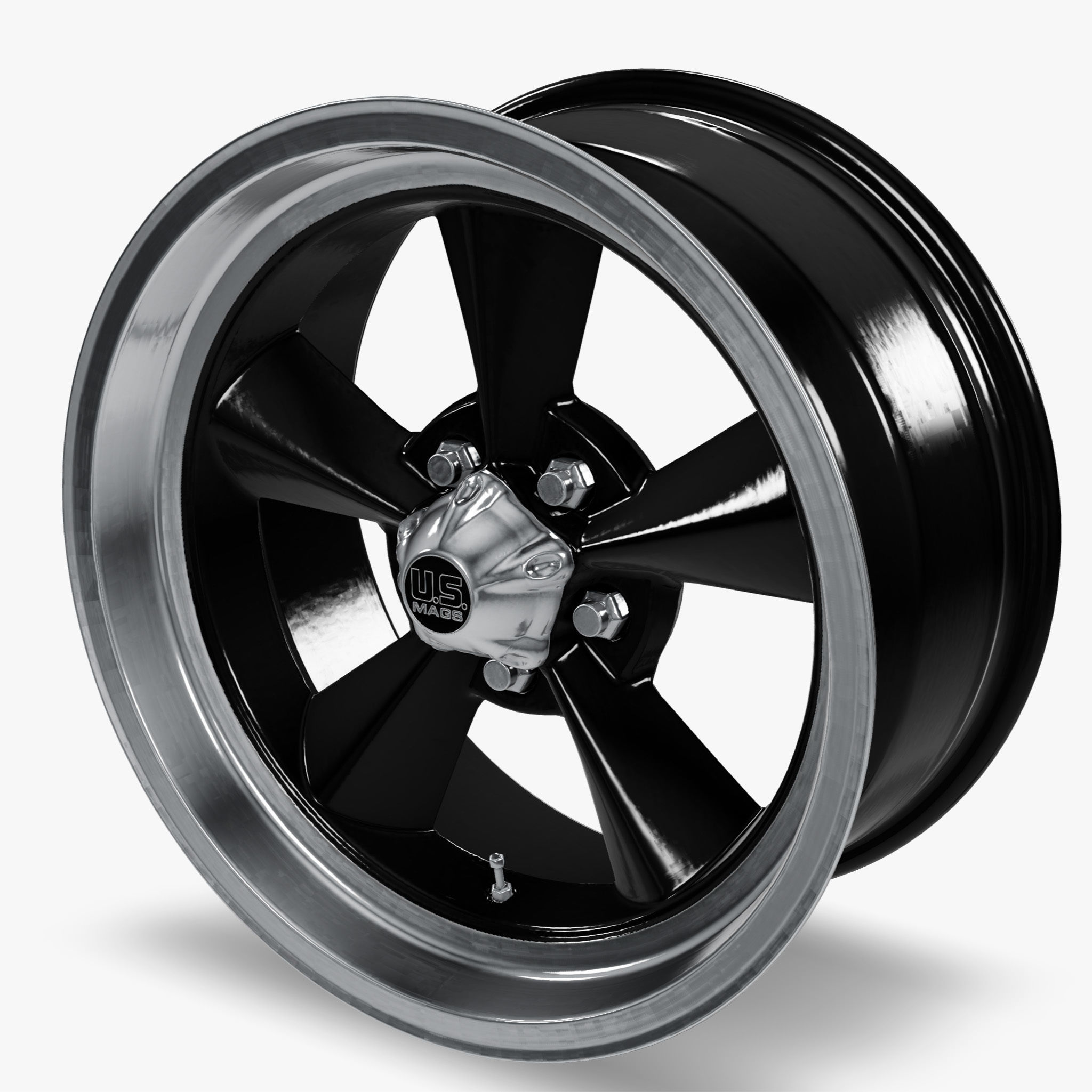 US Mags Standard Wheel Gloss Black 3D model | CGTrader