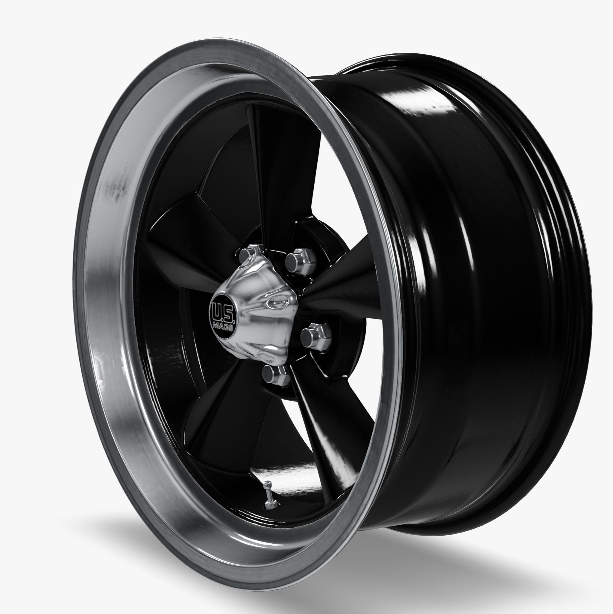 US Mags Standard Wheel Gloss Black 3D model | CGTrader
