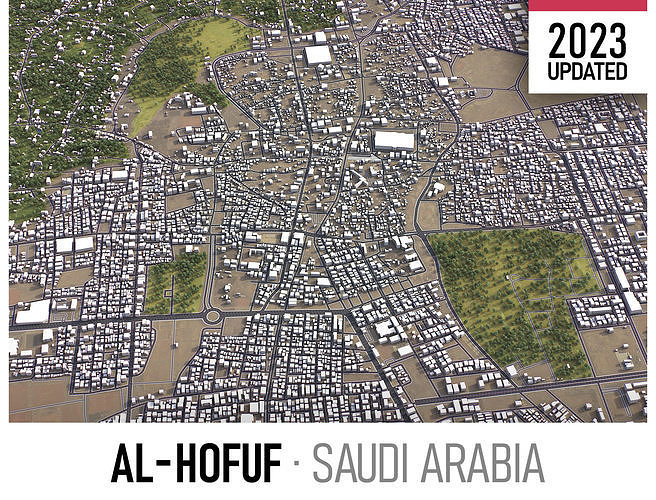 3D model Hofuf - 3D City VR / AR / low-poly | CGTrader