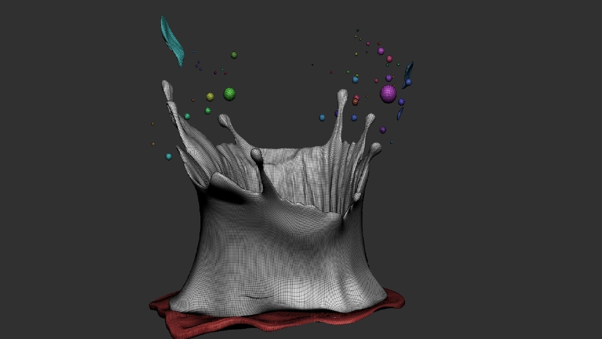 3D model Water Splash Effect VR / AR / low-poly | CGTrader