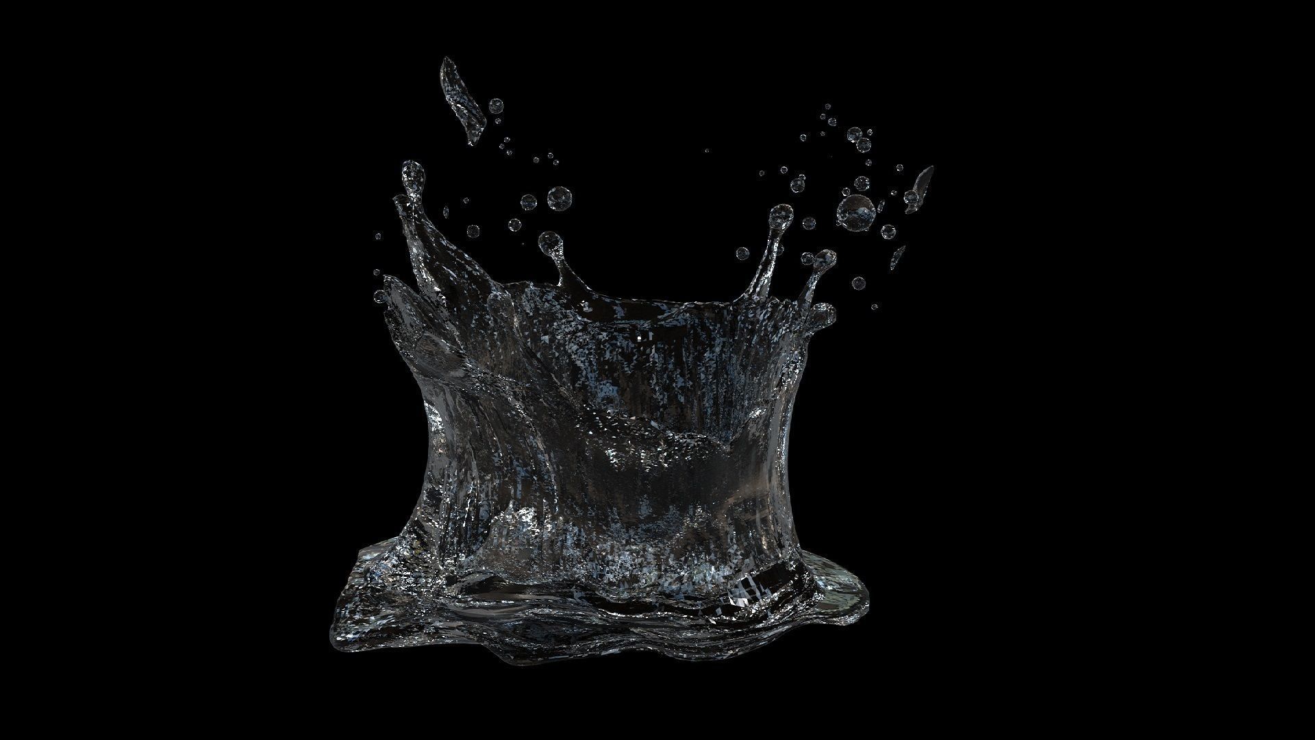 3D model Water Splash Effect VR / AR / low-poly | CGTrader
