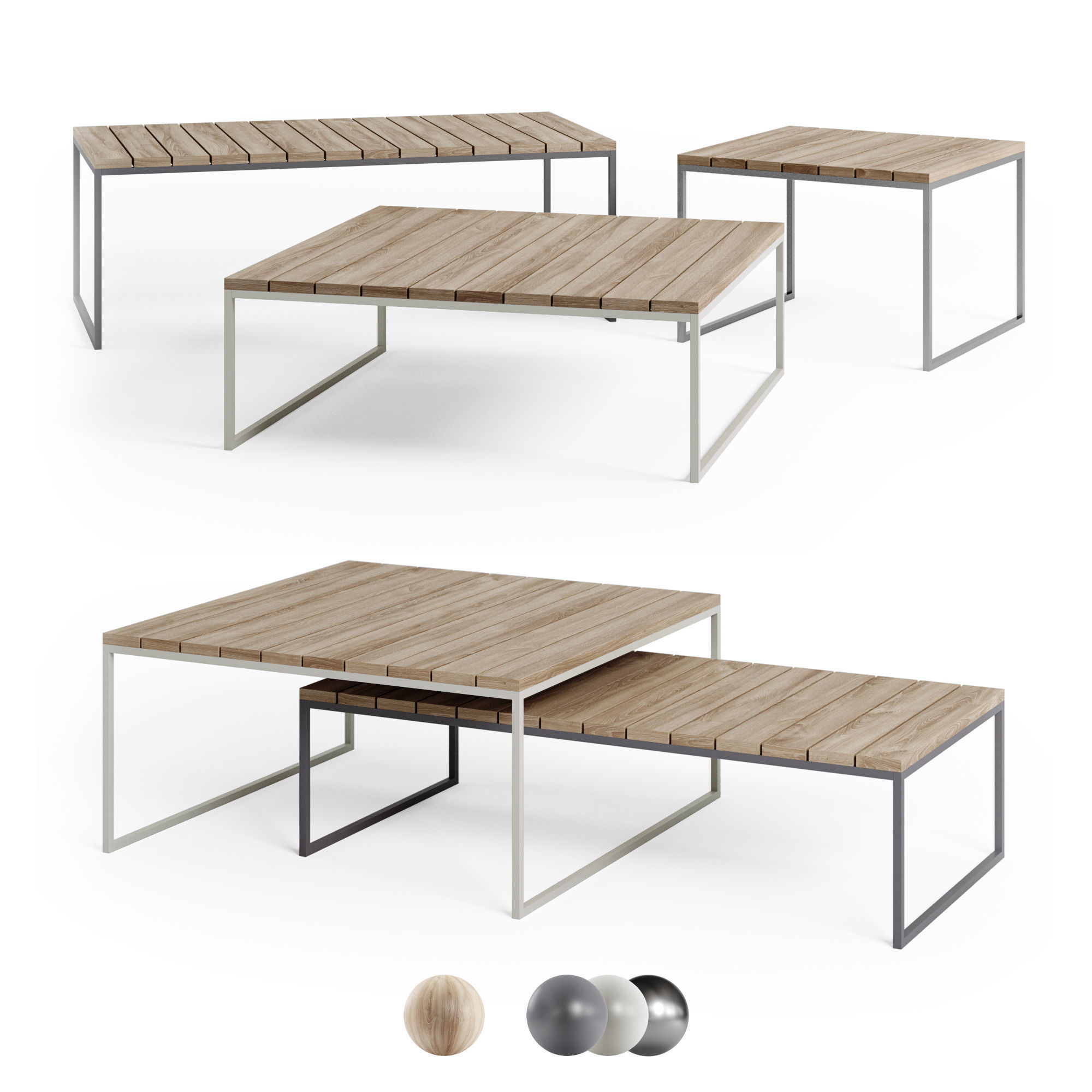 Bolia Coffee Table Como Outdoor 3D model | CGTrader