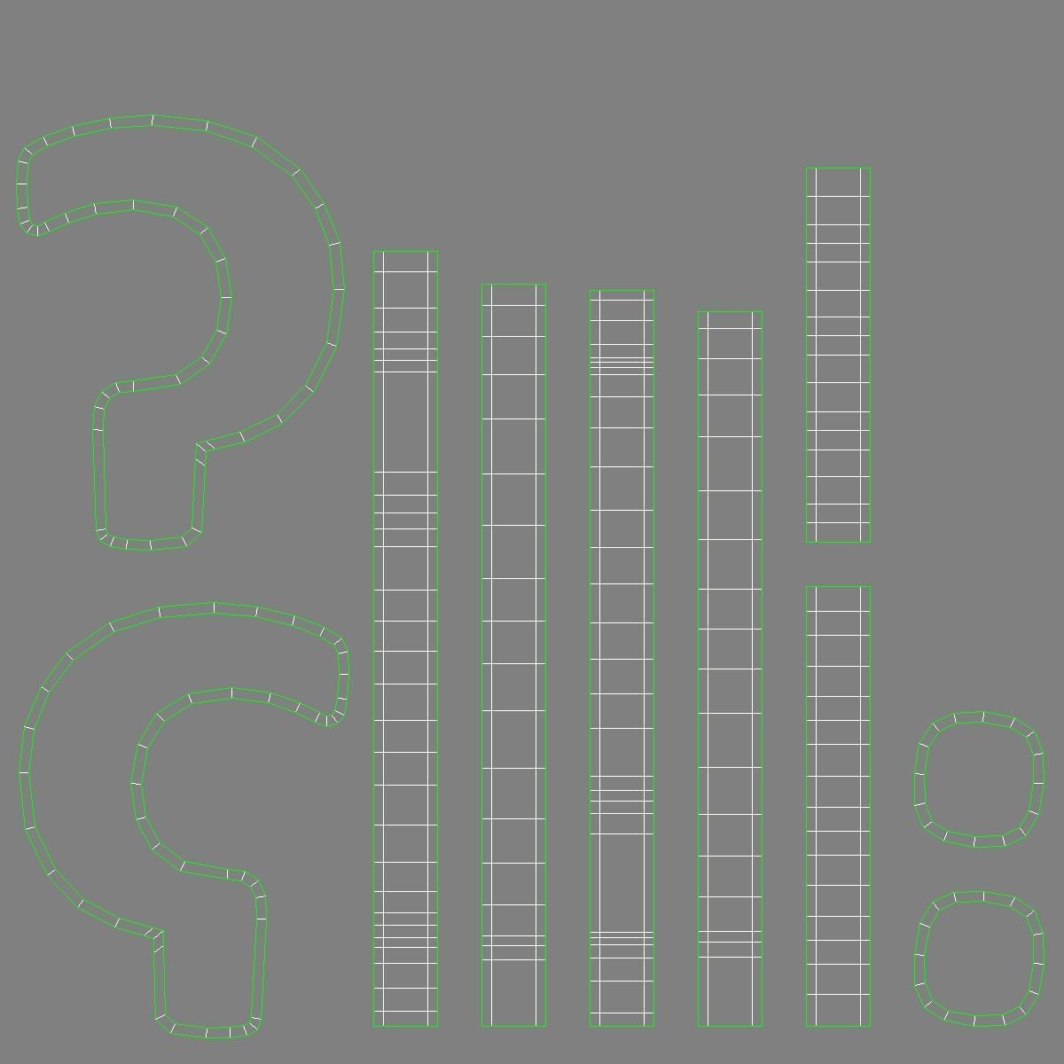 3D model Questionmark Frame Version VR / AR / low-poly | CGTrader