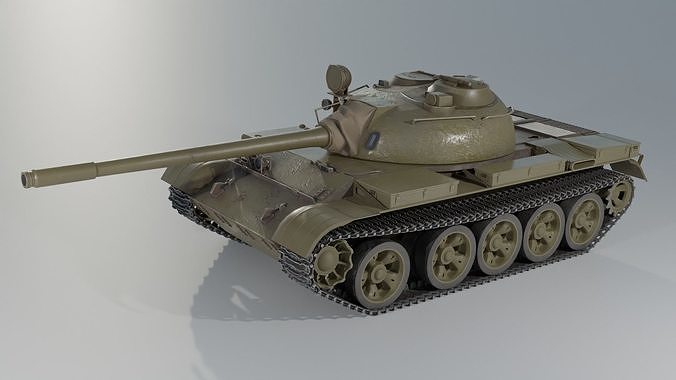 T 55 soviet main battle tank T-55A 3D model | CGTrader