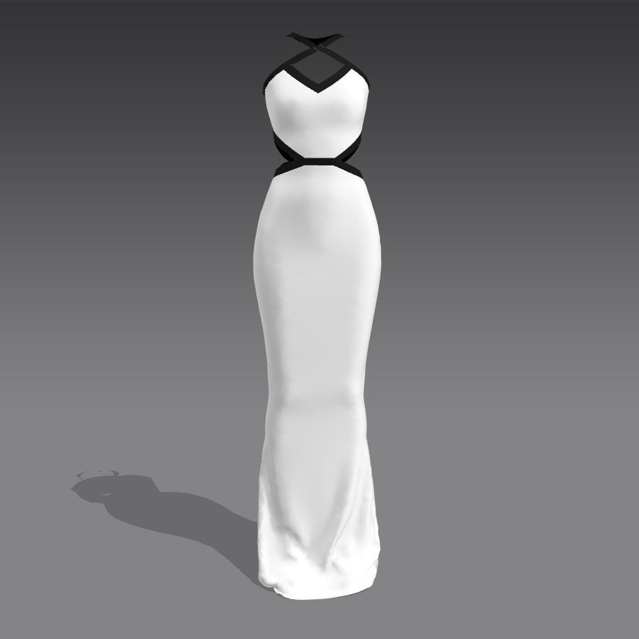 3D model Hourglass diamond cut dress VR / AR / low-poly | CGTrader