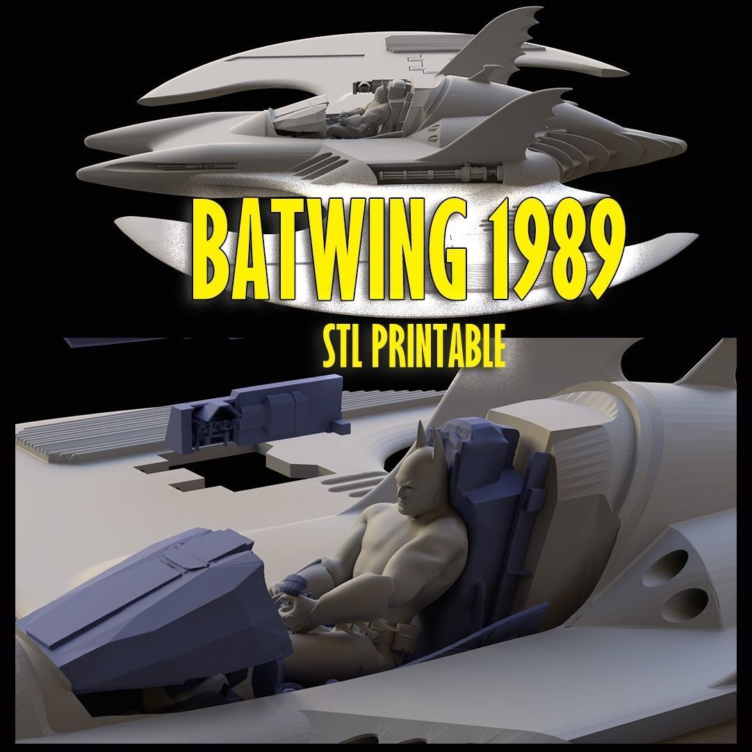 Batwing 1989 Printable 3D model 3D printable | CGTrader