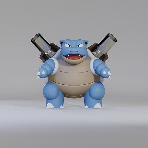 Blastoise 3D model 3D printable | CGTrader