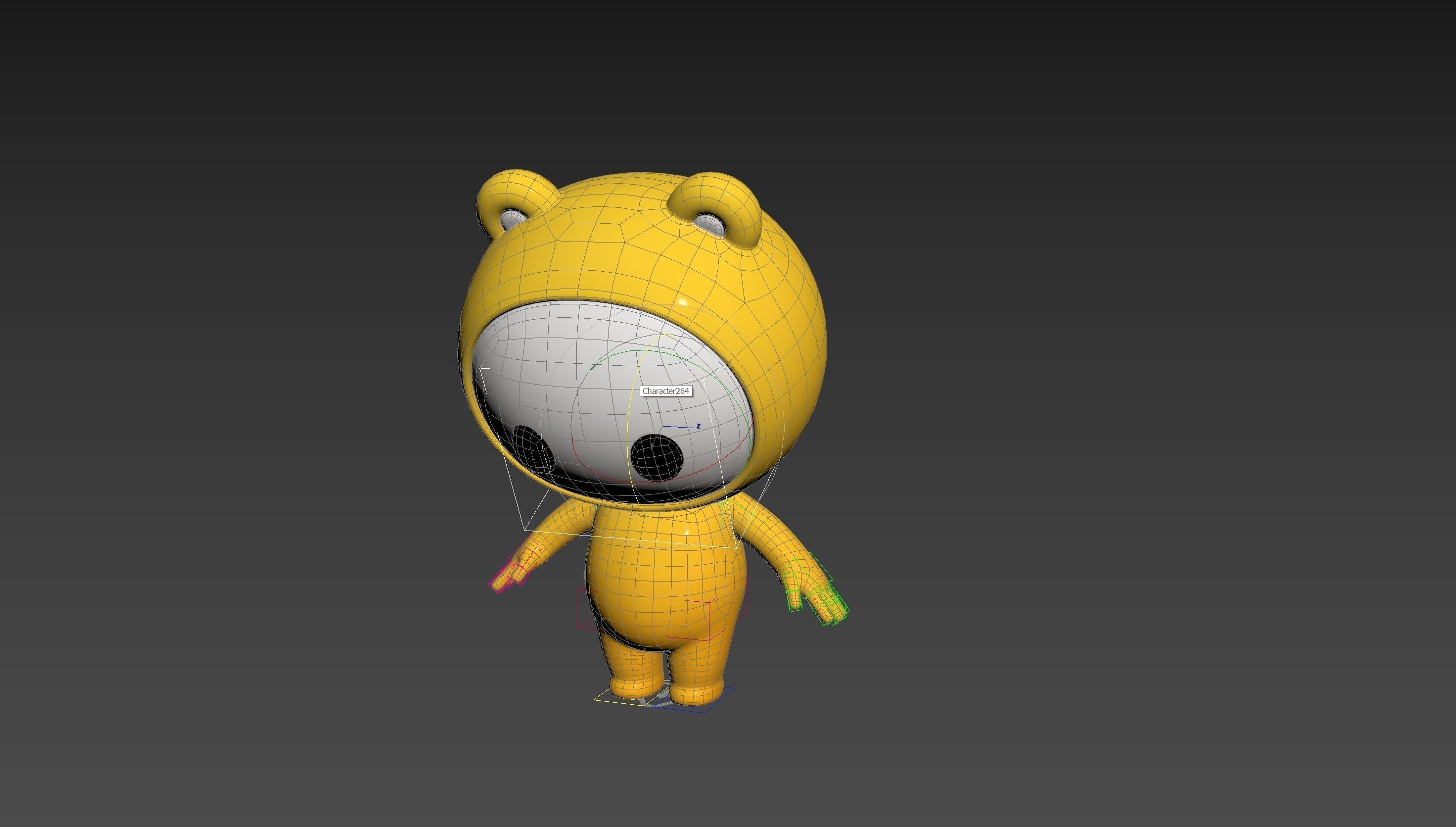 Character264 Rigged Mascot 3D model rigged | CGTrader