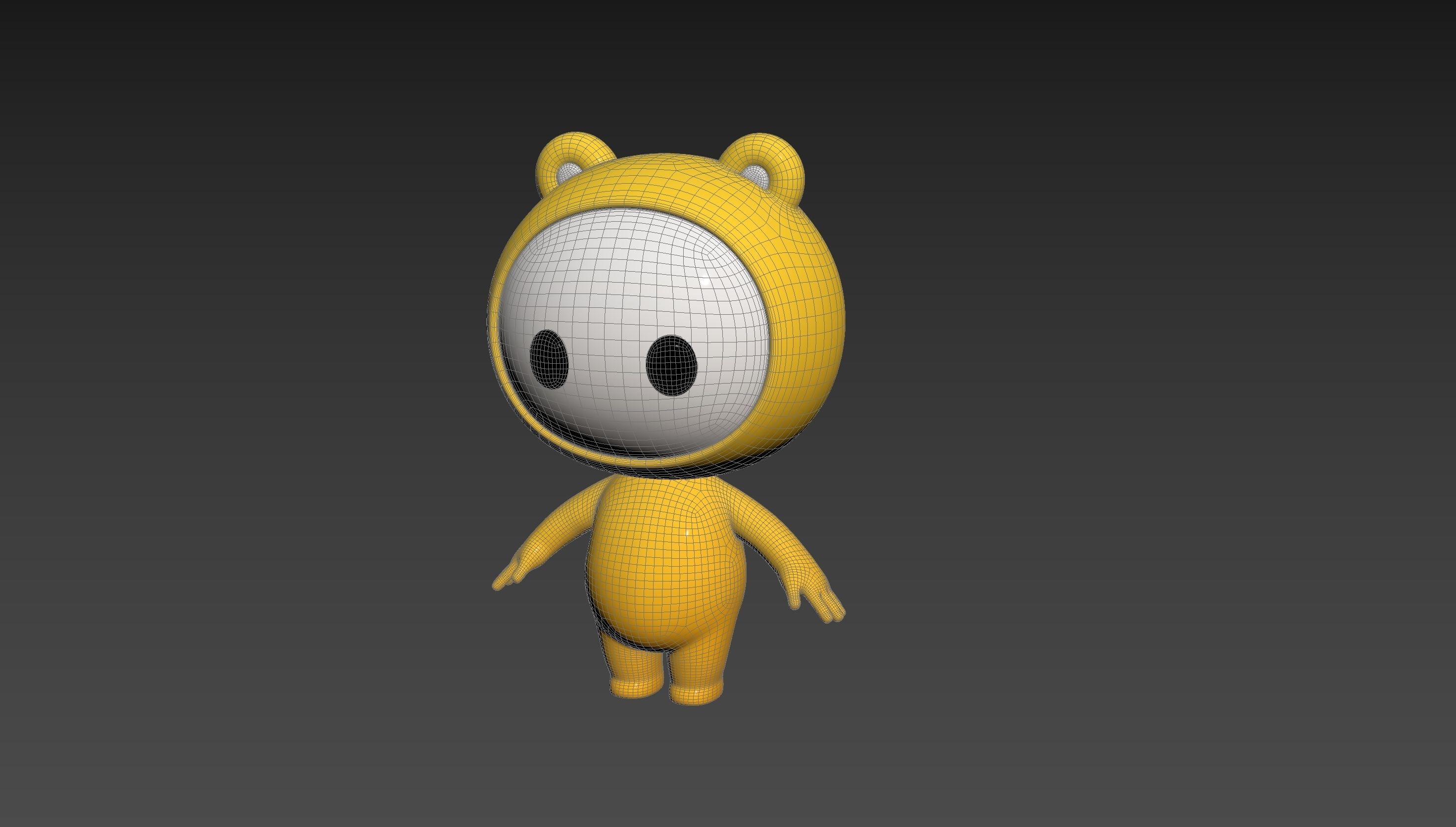 Character264 Rigged Mascot 3D model rigged | CGTrader