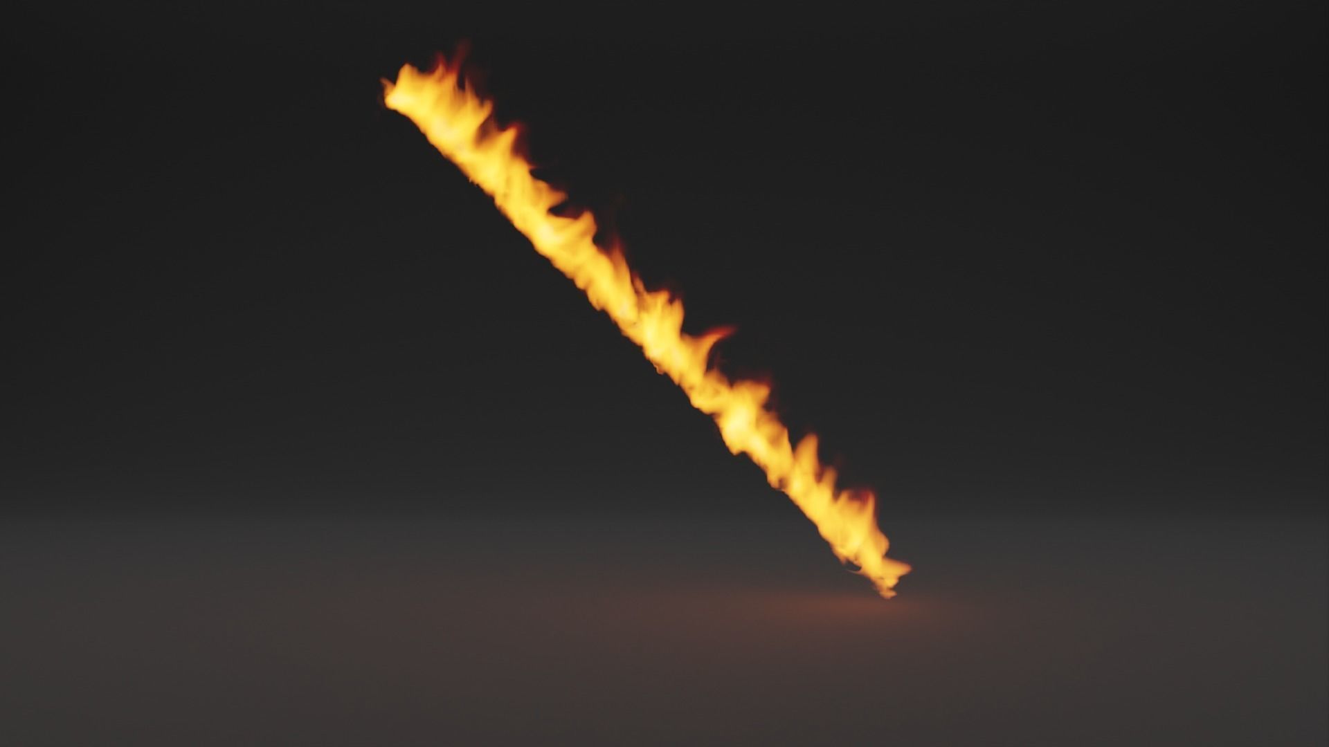 Burning boards vdb 3D model animated | CGTrader