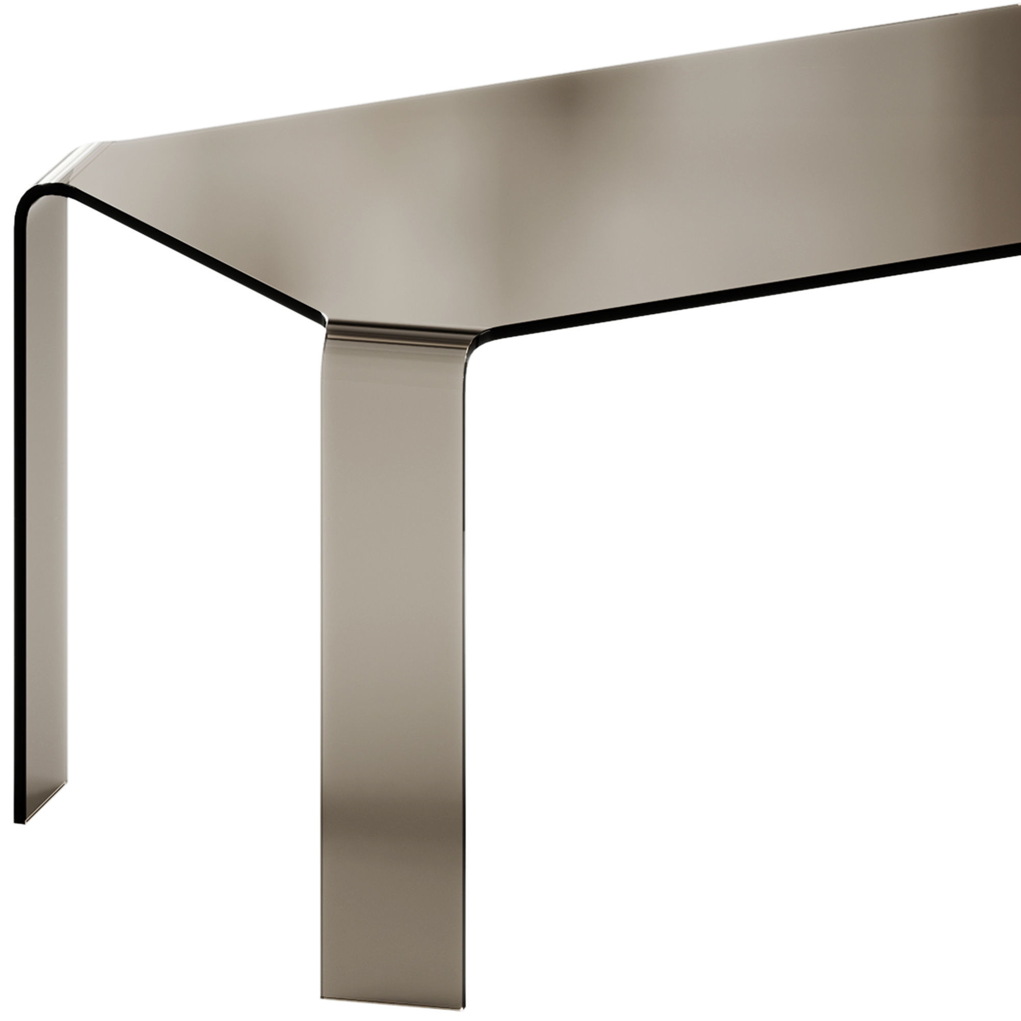 Fiam Italia RAGNO Rectangular glass table 3D model | CGTrader