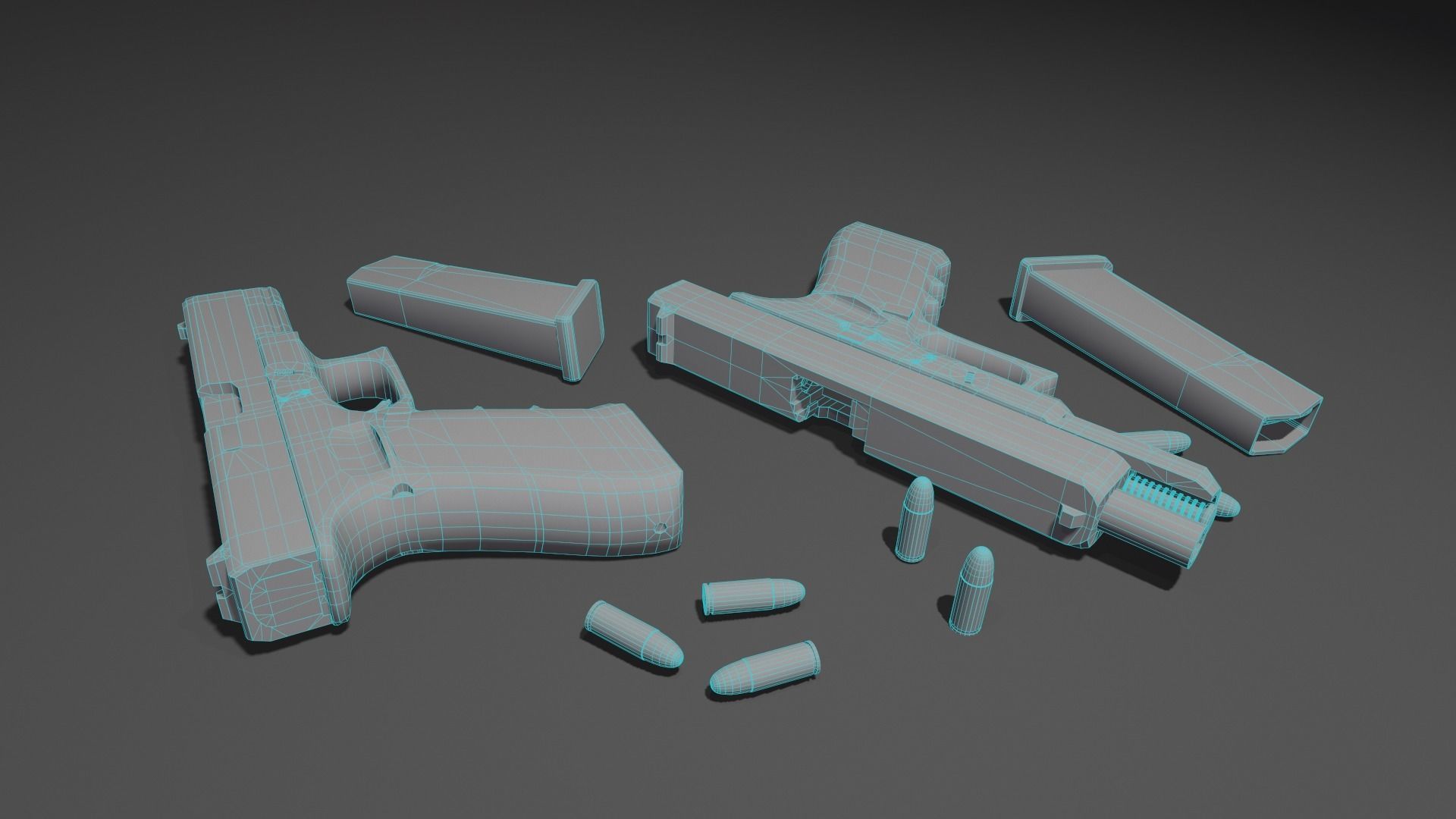 3D model Glock 17 Gen 4 Pistol VR / AR / low-poly | CGTrader