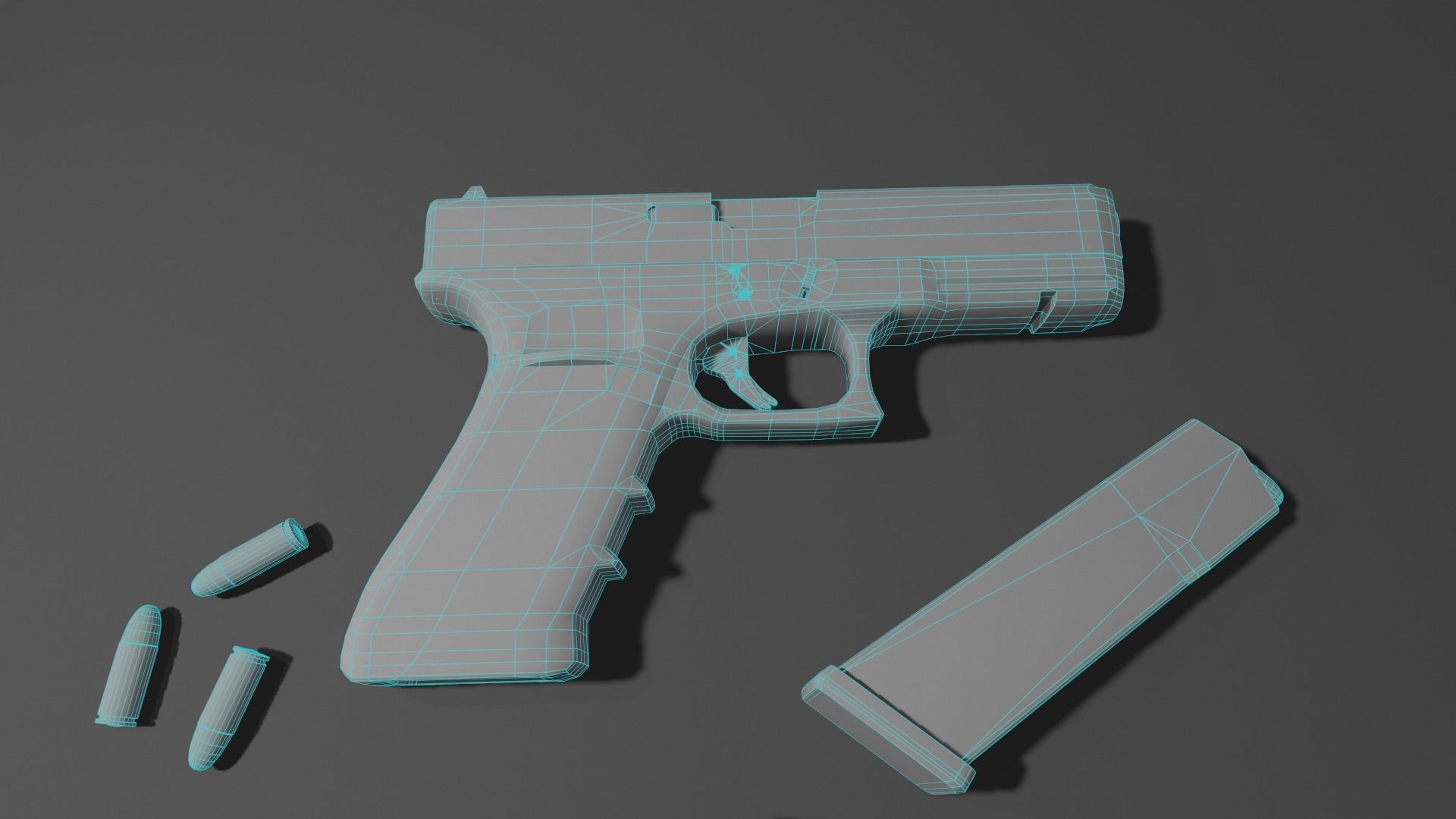 3D model Glock 17 Gen 4 Pistol VR / AR / low-poly | CGTrader