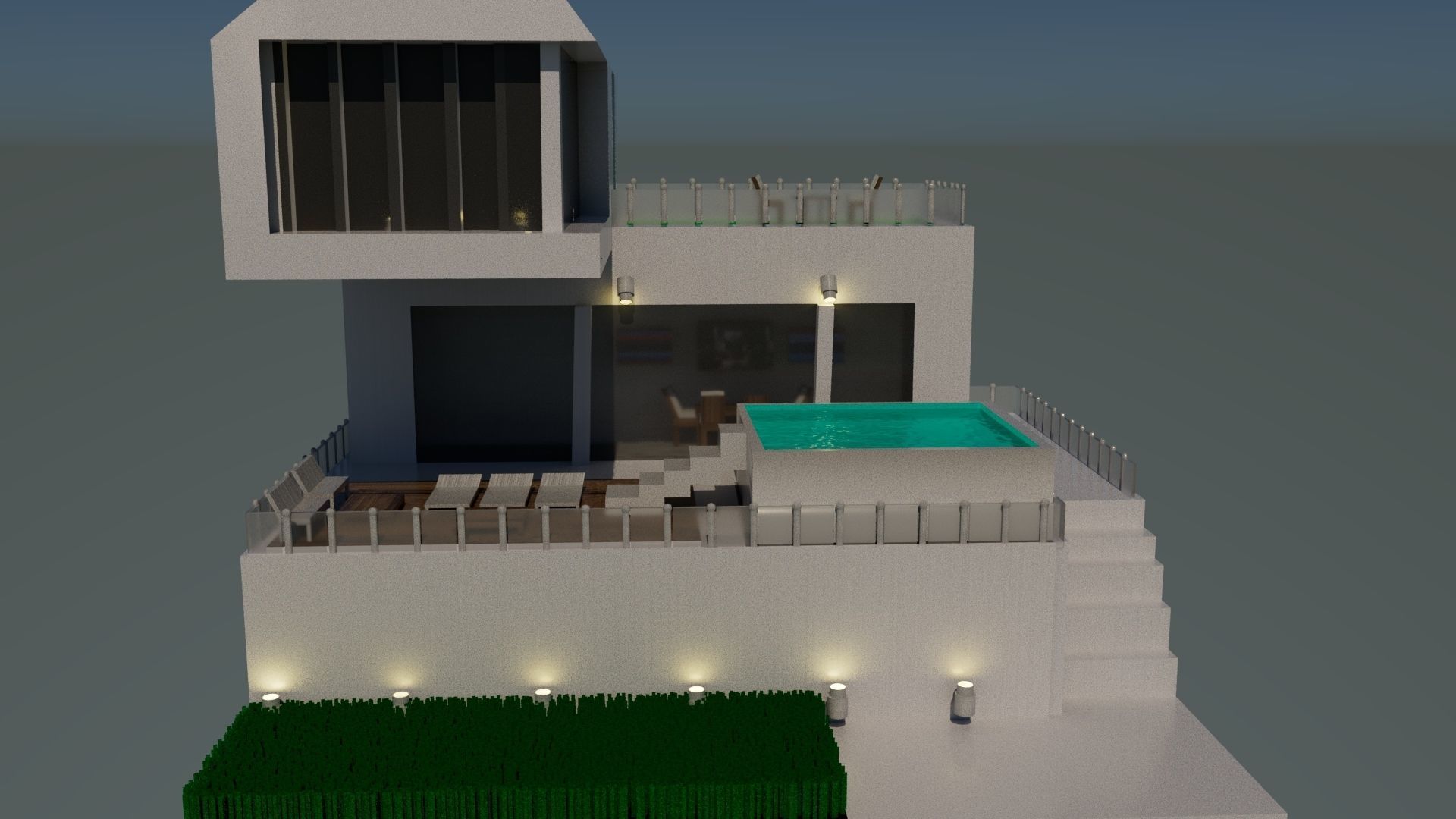 Modern two storey Villa 3D model 3D printable | CGTrader