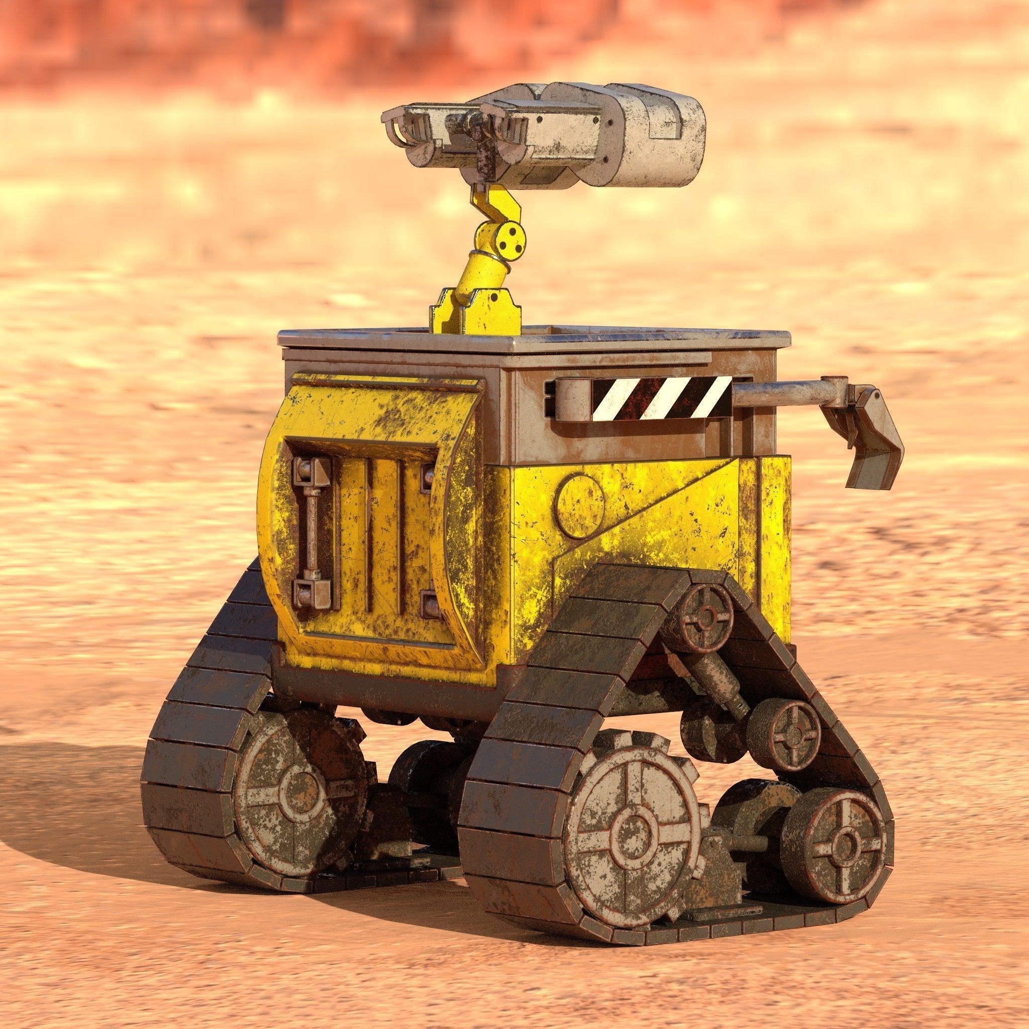 Wall-E Model with 2K Textures 3D model | CGTrader