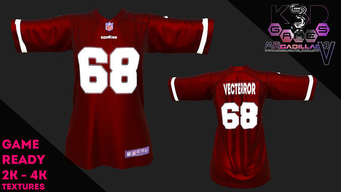 3D model NFL Jersey VR / AR / low-poly | CGTrader