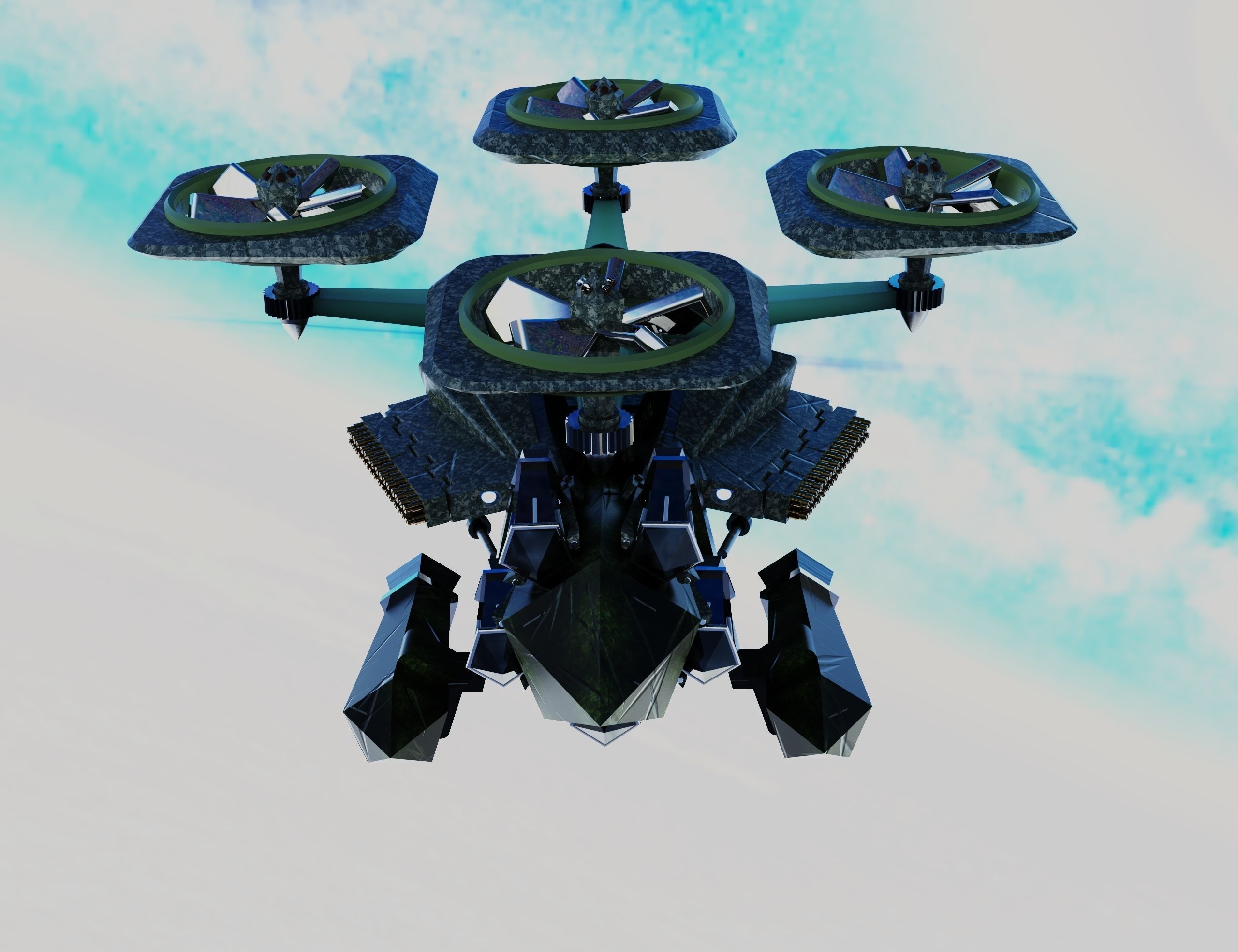 Modern Giant Air Striker 3D model | CGTrader