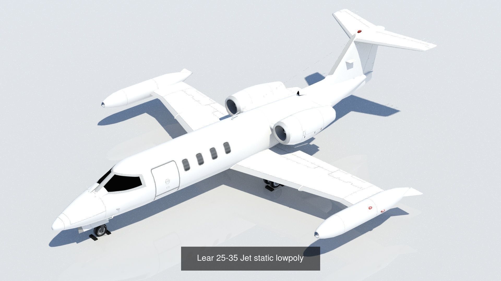 3D Model Collection 5 Static General Aviation Business Jet Pack Blank ...