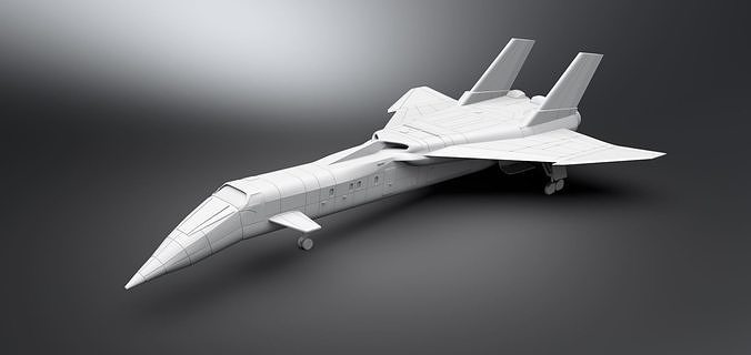 Shado Jet Plane Scale model 3D model 3D printable | CGTrader
