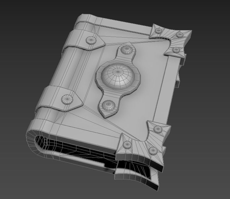 3D model Spellbook with Ruby Planetoids VR / AR / low-poly | CGTrader