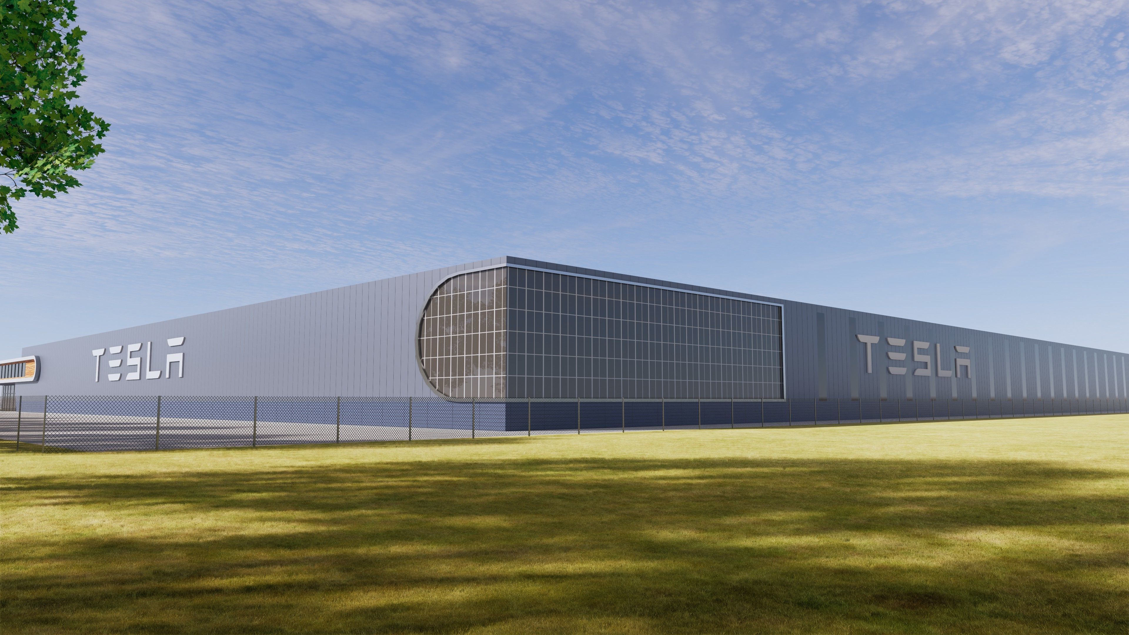 Tesla Giga Factory 3D model | CGTrader