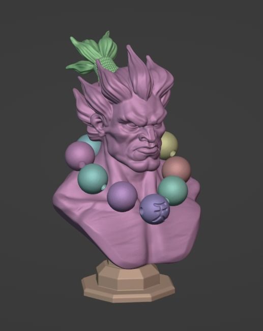 Akuma Street Fighter Bust 3d Model 3d Printable Cgtrader