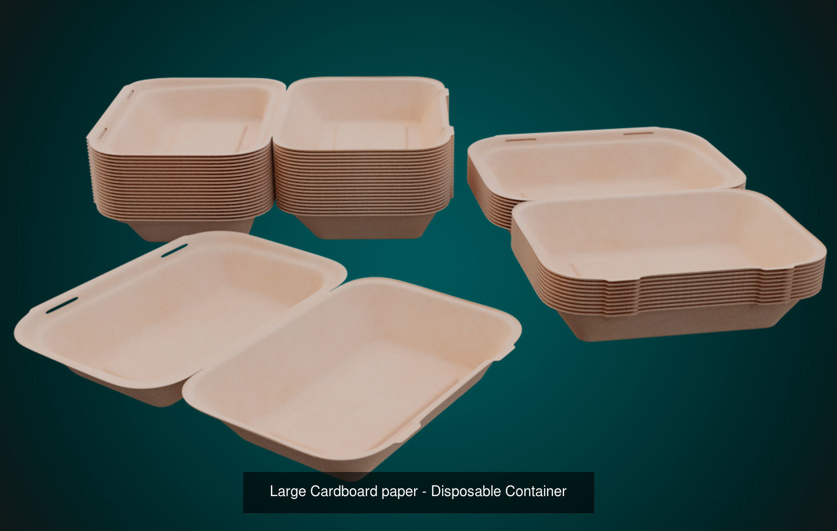 Disposable Food Items Pack 3D Model Collection | CGTrader