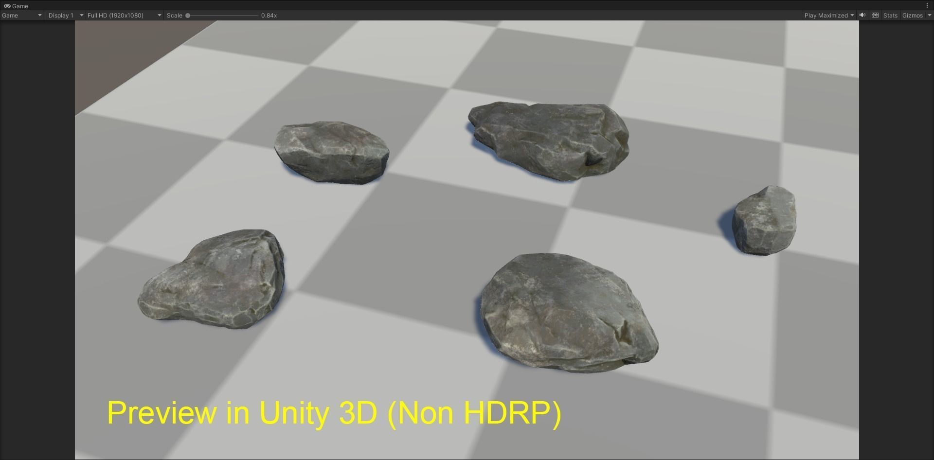 3D model Realistic Asian Creek Rocks Set for Unreal Engine and Unity 3D VR / AR / low-poly ...