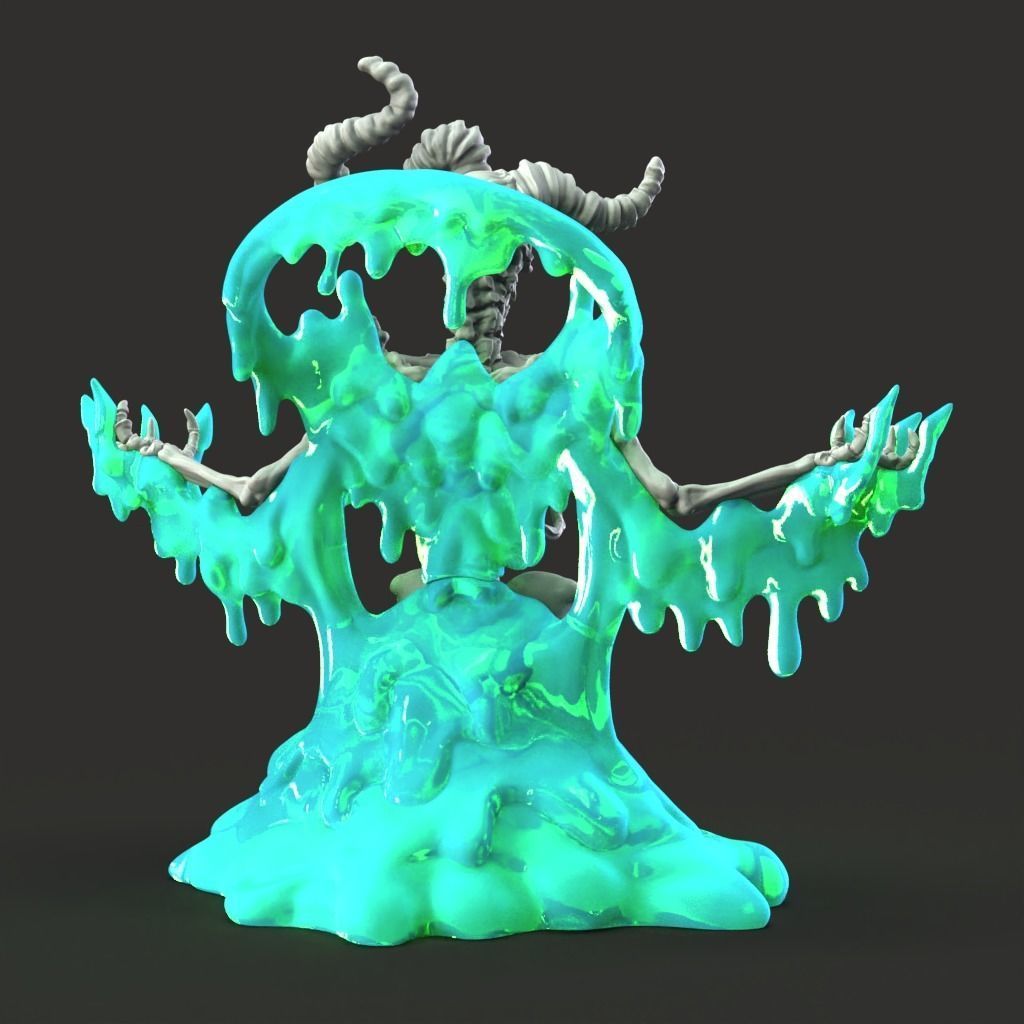 Slime Demon - 3D Printable TTRPG - PRESUPPORTED - 32mm Scale 3D model ...