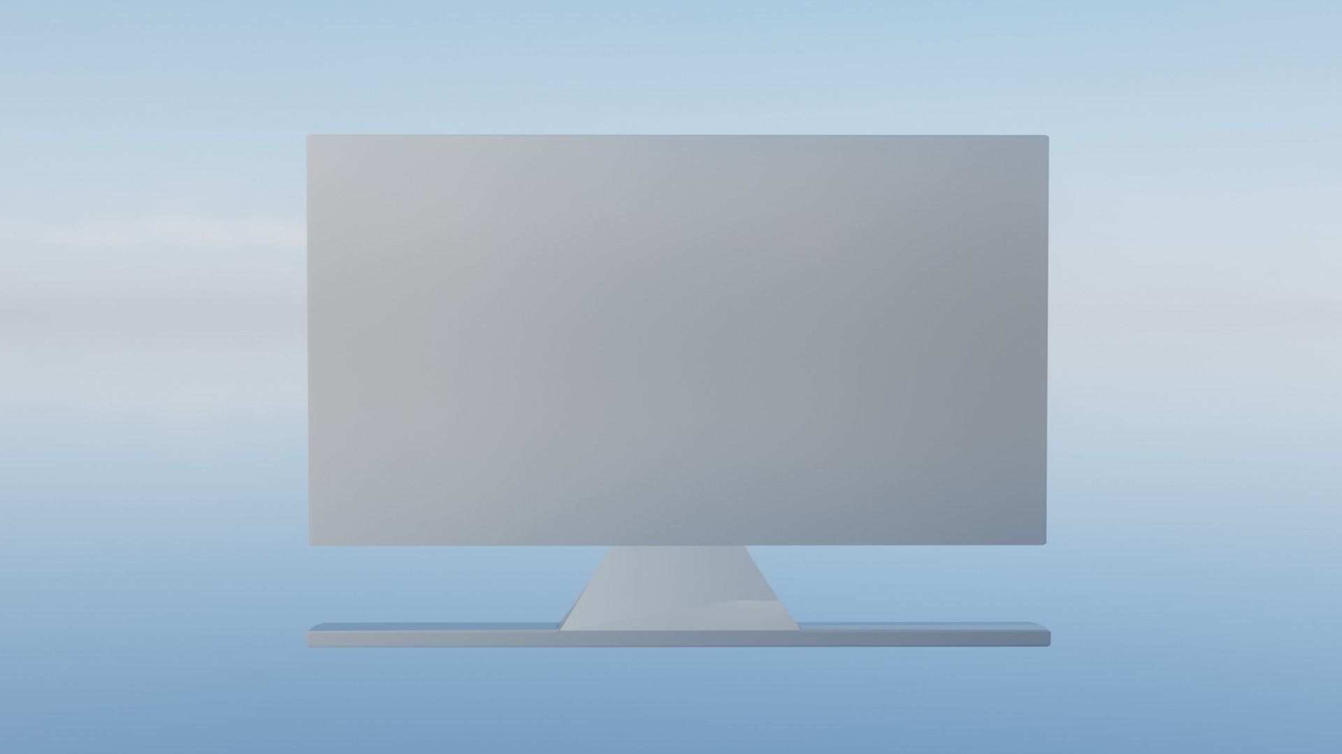 computer monitor metal free 3D model | CGTrader