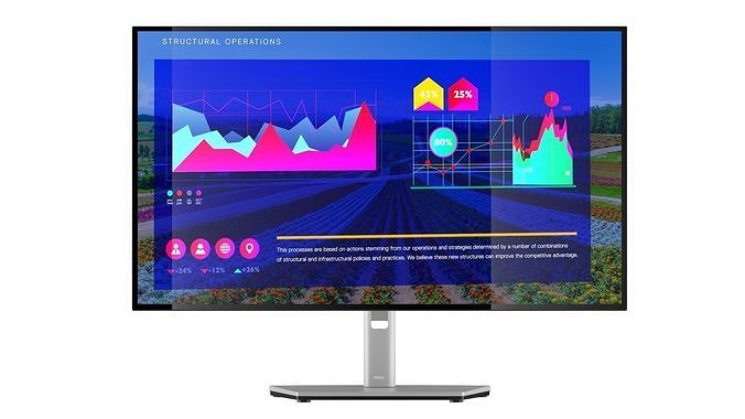 Dell UltraSharp 27 Monitor 3D model | CGTrader