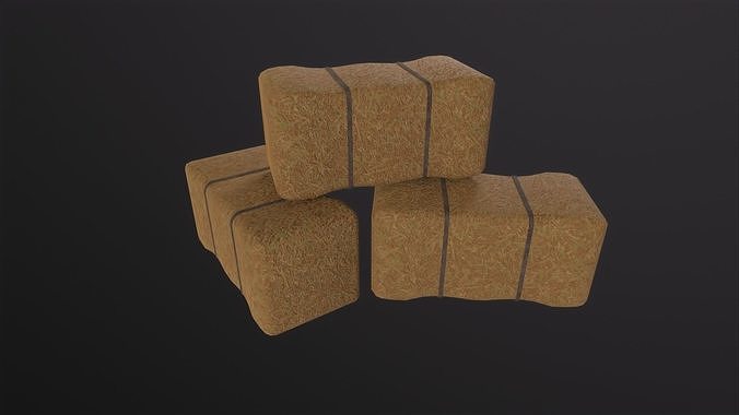3D model Hay Bale 3D Model VR / AR / low-poly | CGTrader