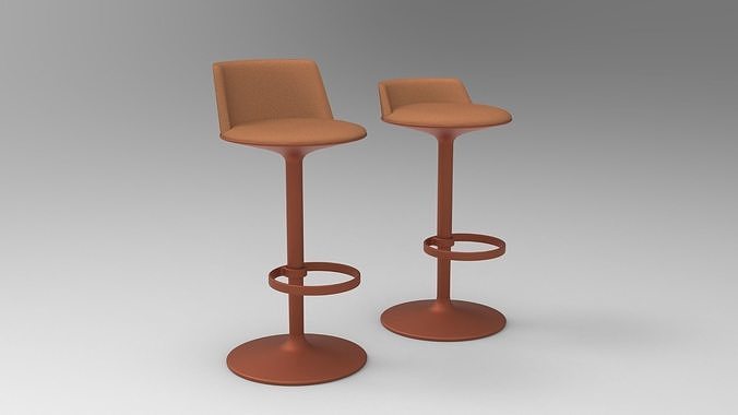 HULA Bar Stool Chair ID 1 3D model | CGTrader
