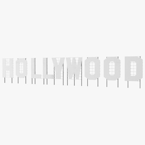Hollywood sign 3D model | CGTrader