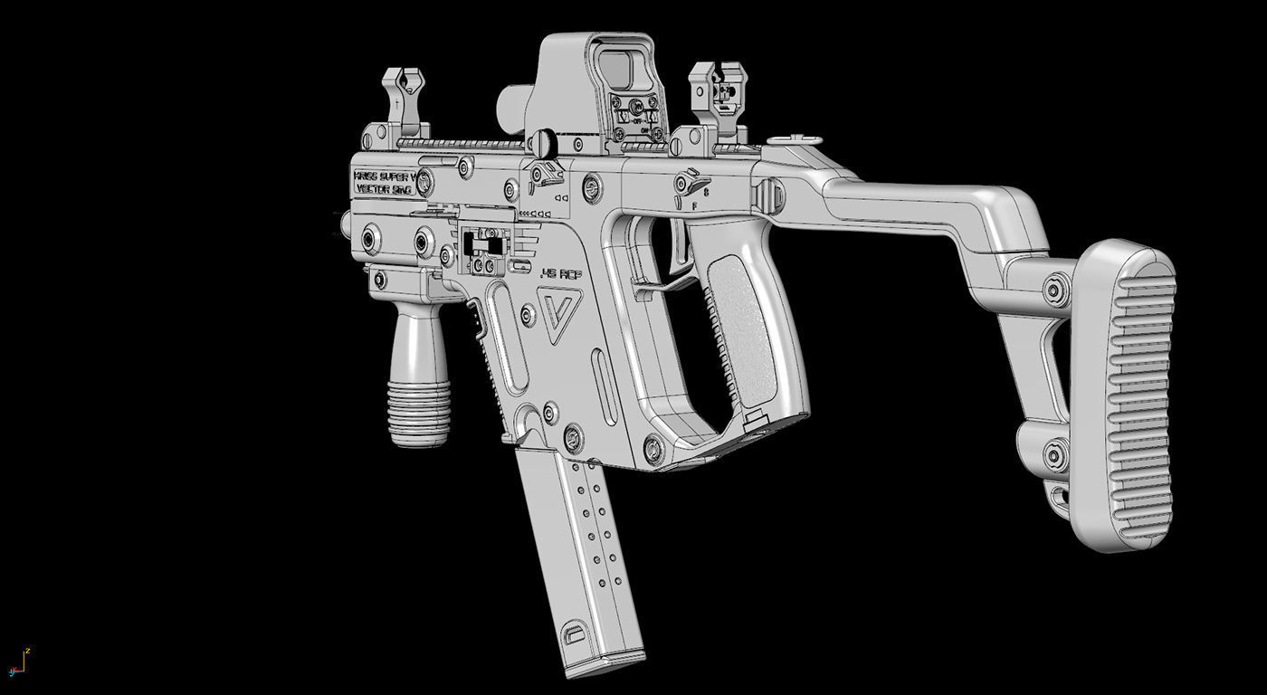 Kriss Vector 3D model | CGTrader