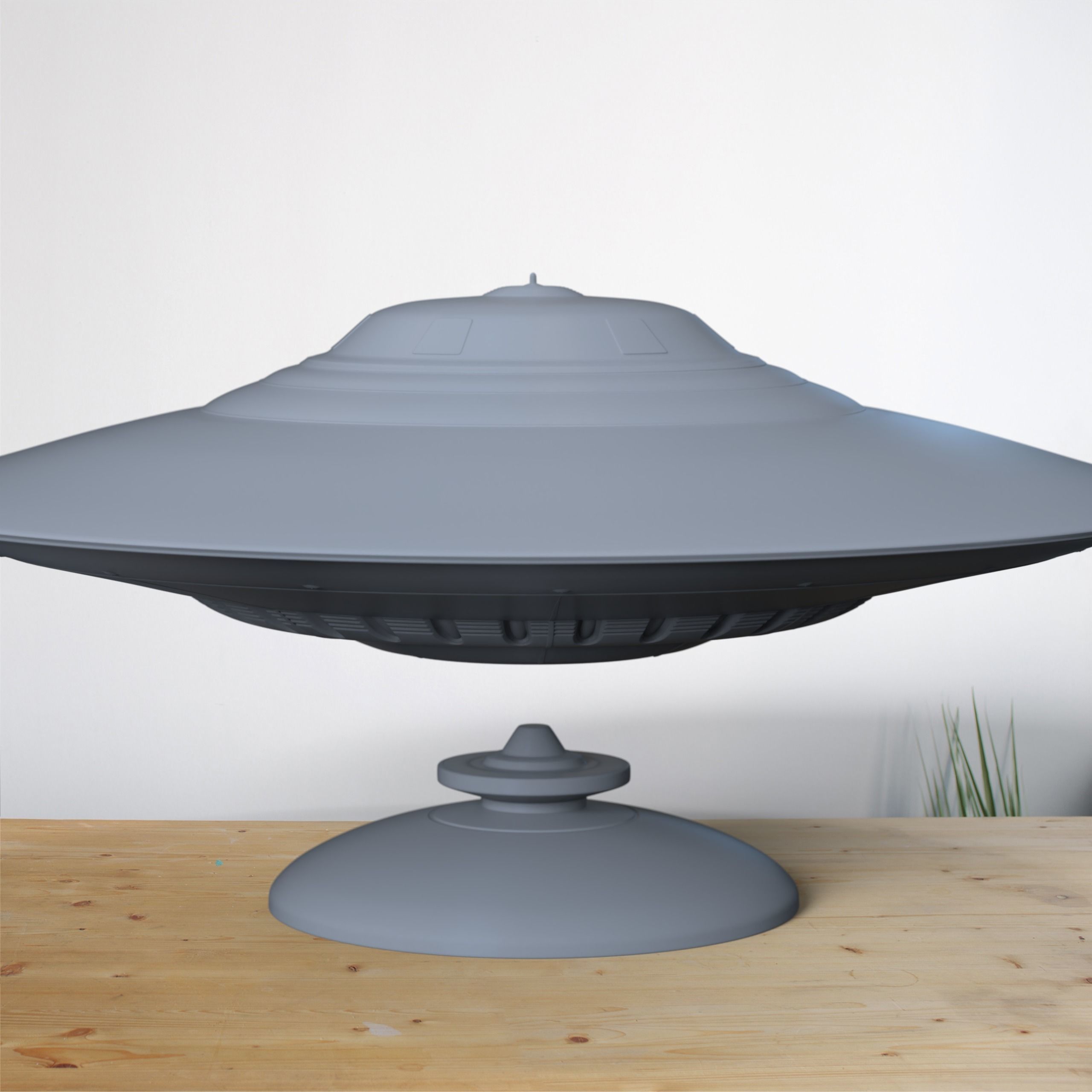 UFO II with stand 3D model 3D printable | CGTrader