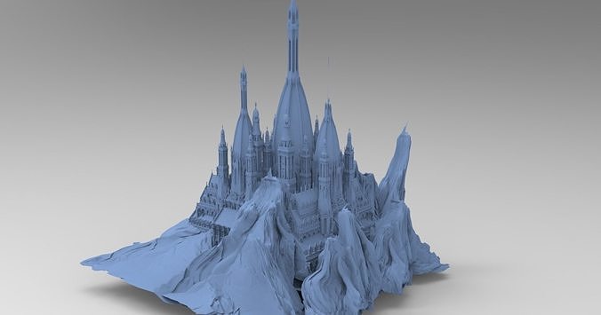 She Ra inspired Palace base 3D model | CGTrader