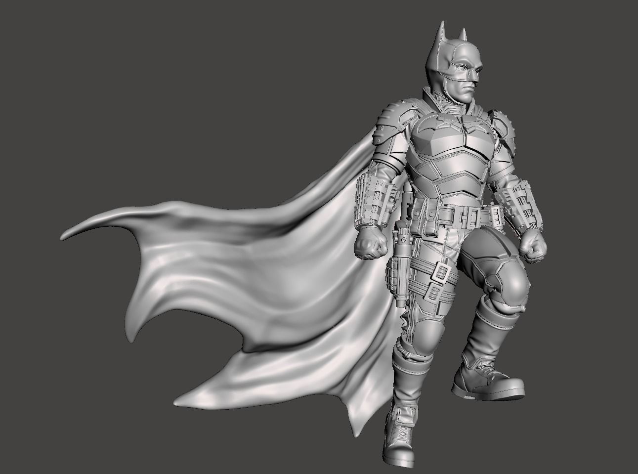 Batman Armor with angles standing action 3D model 3D printable | CGTrader