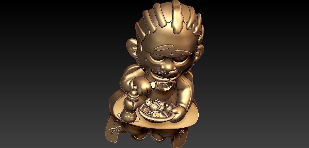 Trap Baby Pendant 3D model 3D printable | CGTrader