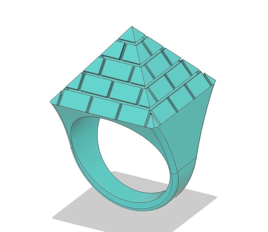 pyramid rings A to z6 3D model 3D printable | CGTrader