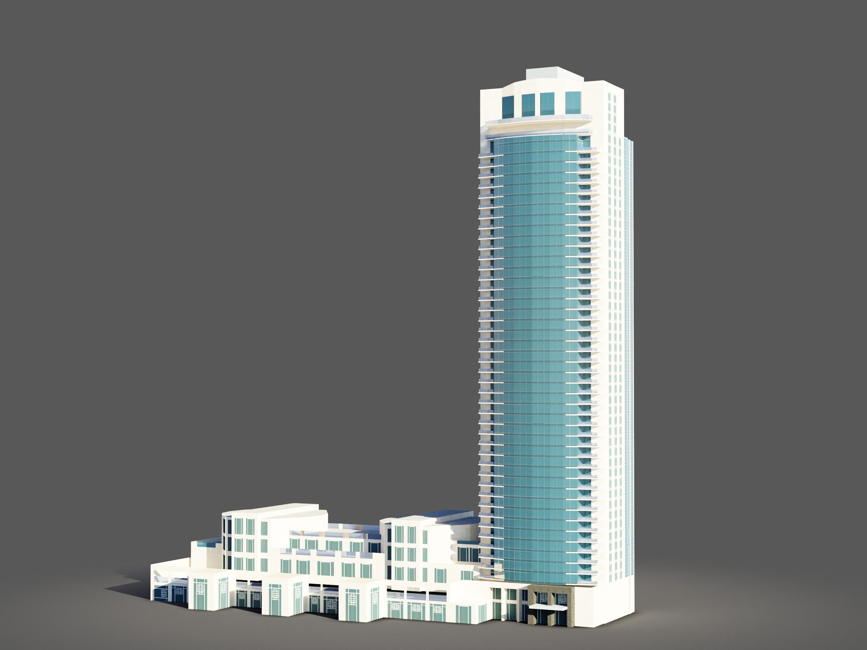 The Residences Tower 1 - Dubai 3D model | CGTrader