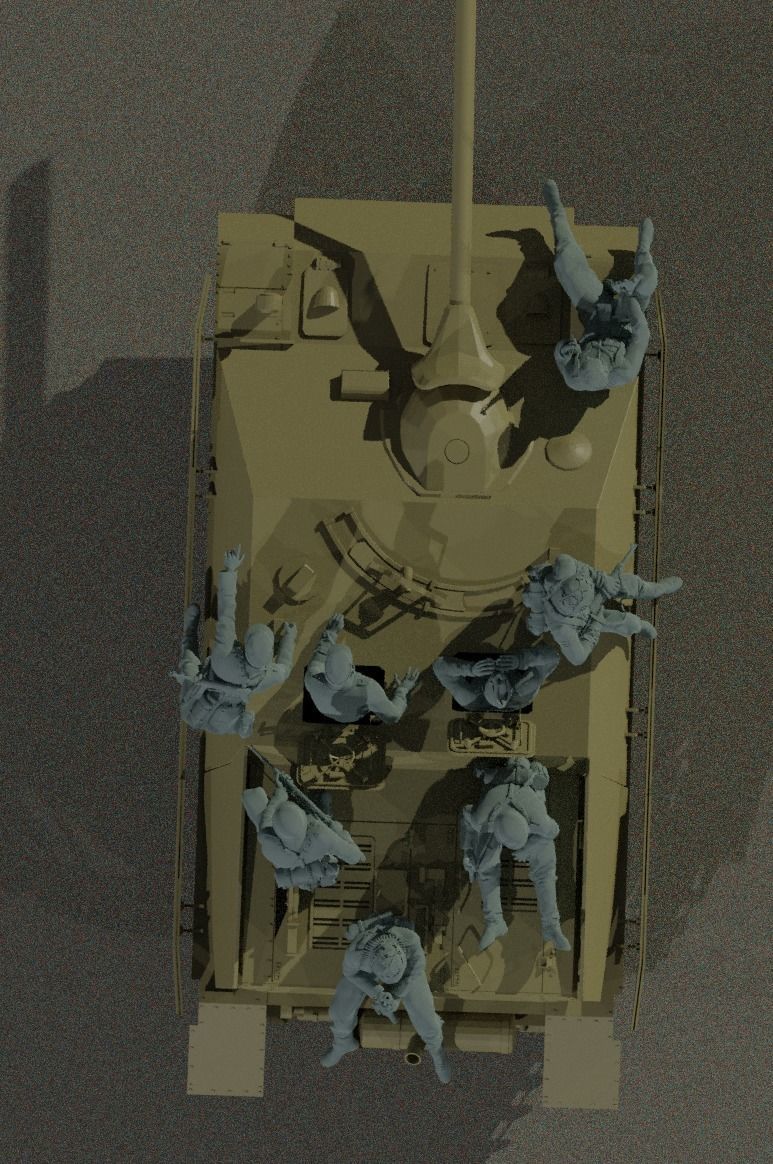 ww2 JagdPanzer IV tank rider crew 1-35 3D model 3D printable | CGTrader