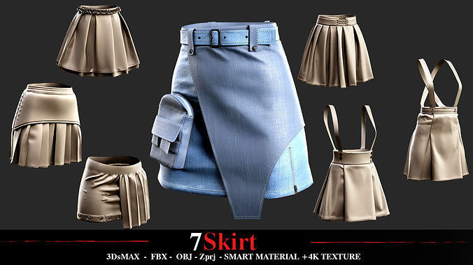 7 Skirt 3D model | CGTrader